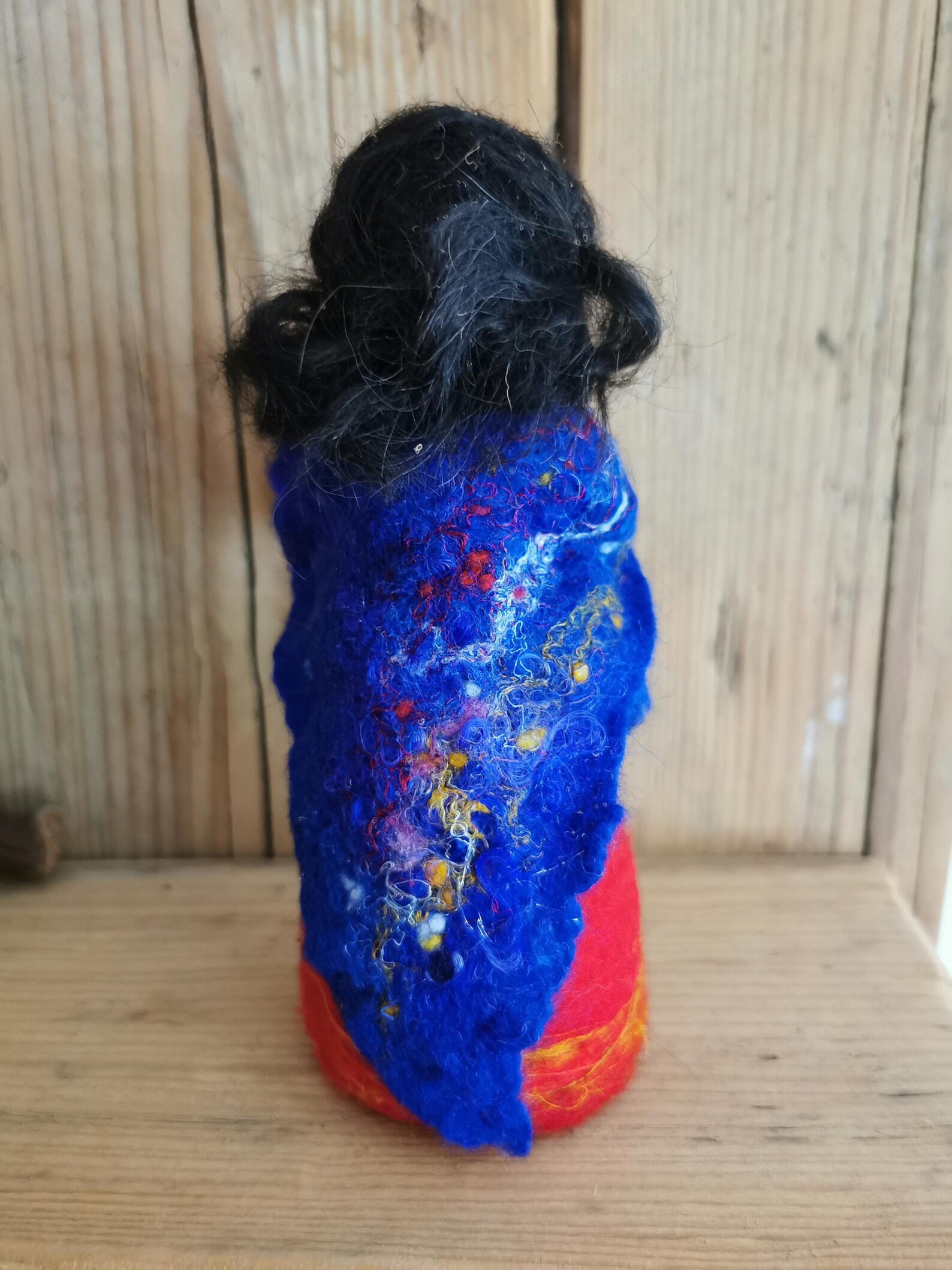 Needle Felted Drumming Woman Statue: Wool and Silk Art - Etsy