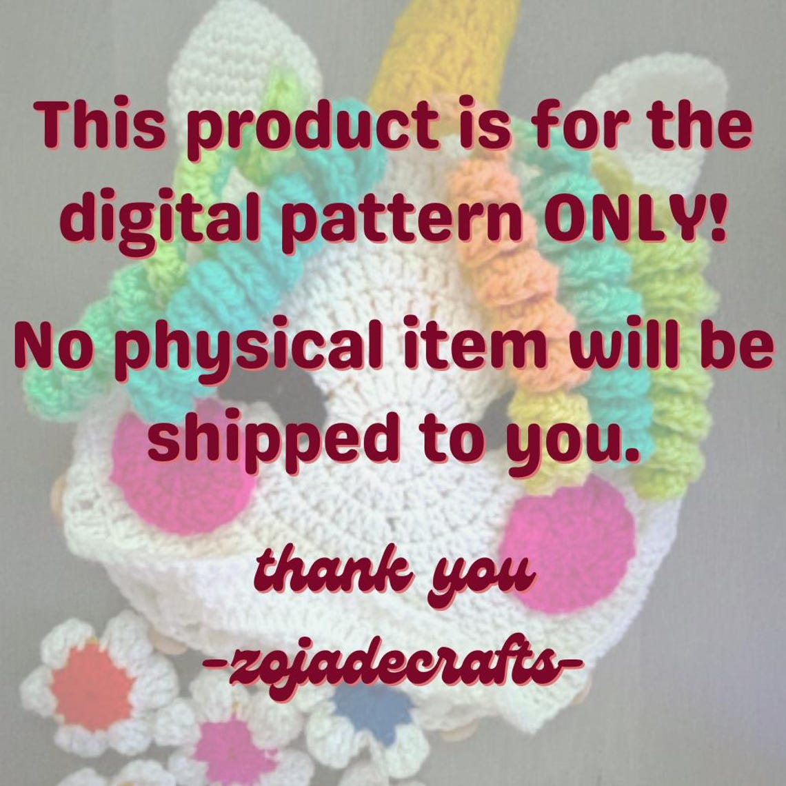 Original Design Crochet Unicorn Memory Game PATTERN | Crochet Patterns ...