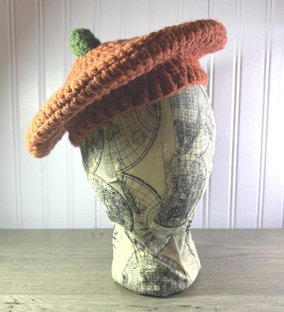 Handmade Crochet Pumpkin Beret | Cute Fall Fashion Accessory | Crochet ...
