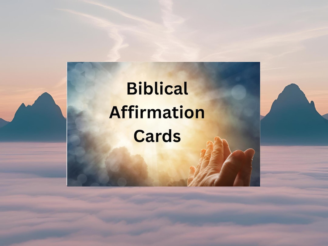 Biblical Affirmation Cards for Inspiration - Etsy