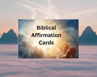 Biblical Affirmation Cards for Inspiration - Etsy
