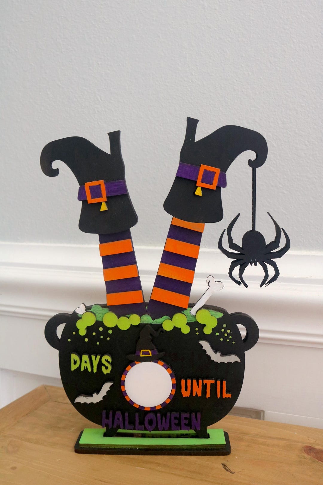 Halloween Countdown Calendar, Halloween Decor, Entryway Halloween Decor ...