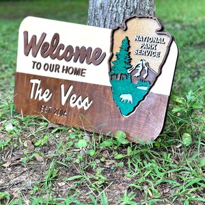 Personalized National Park Sign, Custom Wedding Sign, Hiker Gift ...