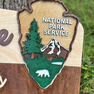 Personalized National Park Sign, Custom Wedding Sign, Hiker Gift ...