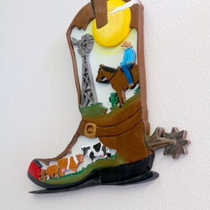 Cowboy Boot Wall Decor, Western Decor, Rustic Decor, Country Decor ...