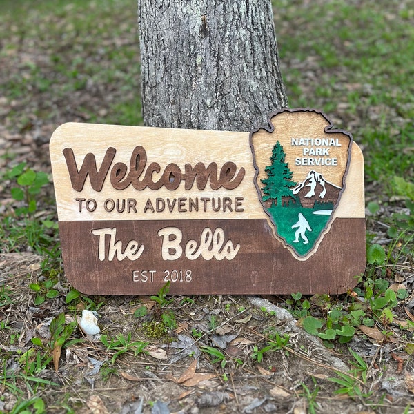 National Park Sign - Etsy