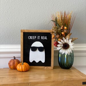 Creep It Real, Halloween Decor, Funny Halloween Decor, Fall, Framed ...