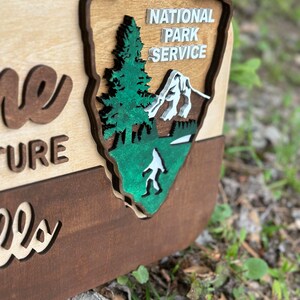 Personalized National Park Sign, Custom Wedding Sign, Hiker Gift ...