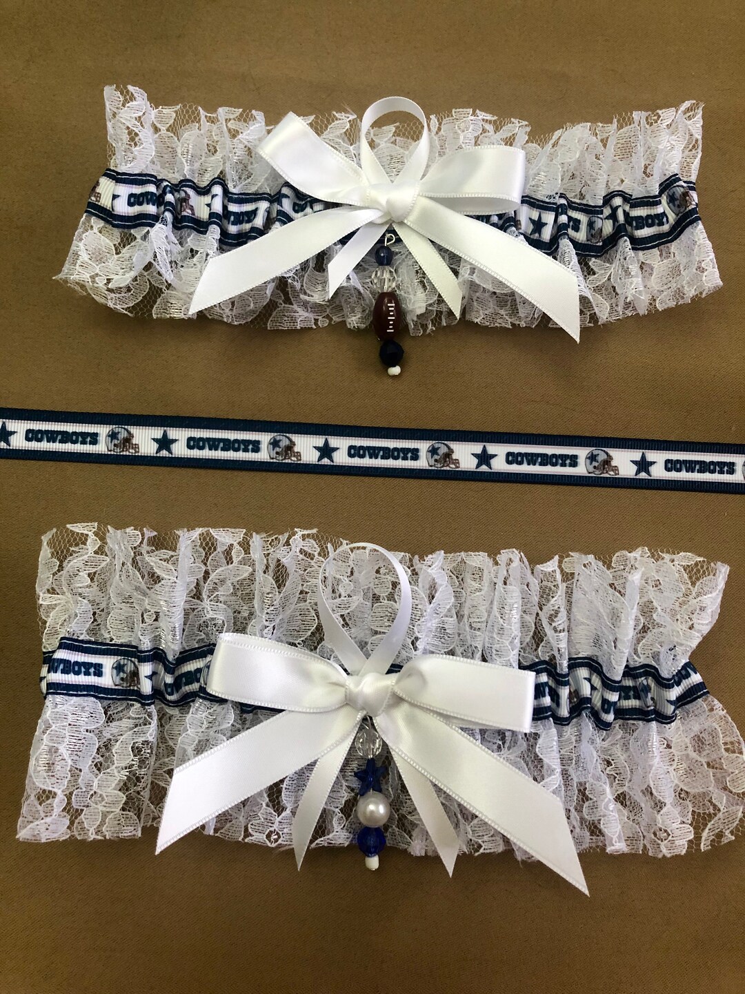 Dallas Cowboys Wedding Garters Bridal Garter NFL Garter - Etsy