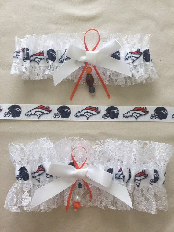 Denver Broncos Garters Wedding Garter Bridal Garter NFL | Etsy