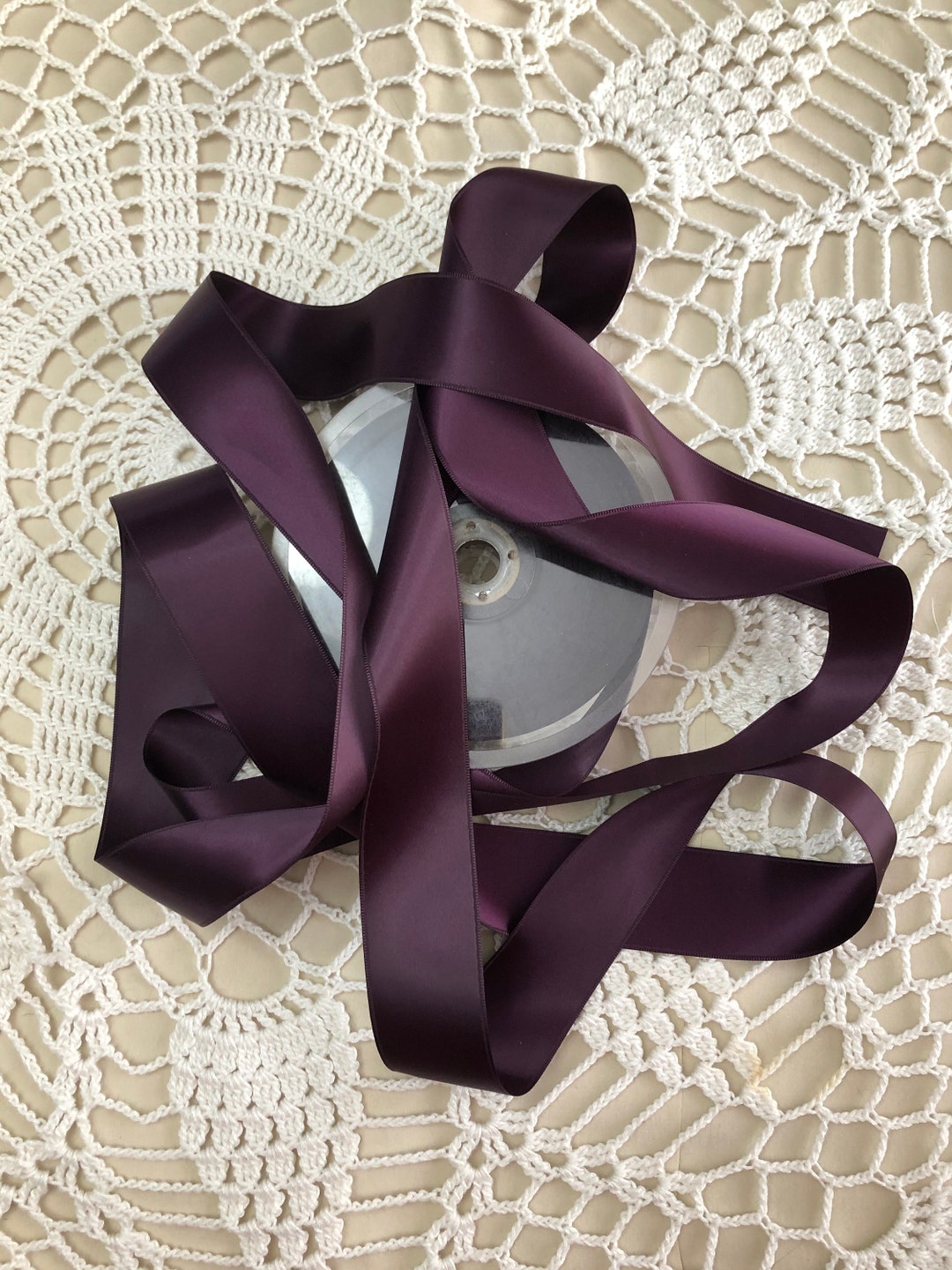 Eggplant/purple/plum Ribbon - 1.5" Wide Double Faced Ribbon, Craft ...