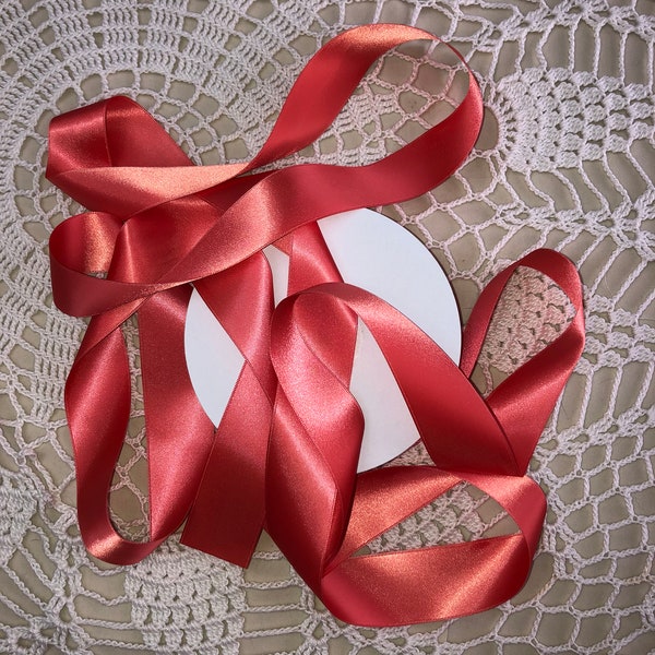 Coral Ribbon - Etsy