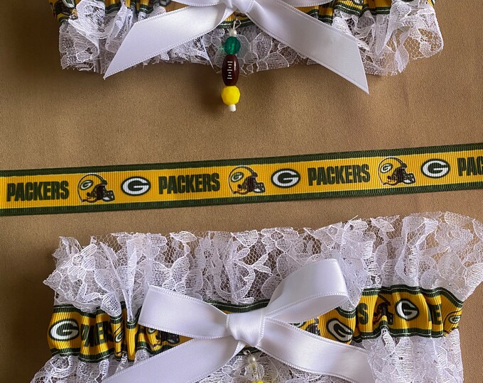 Green Bay Packers Garters, Wedding Garter, Bridal Garter, NFL Garter - Etsy