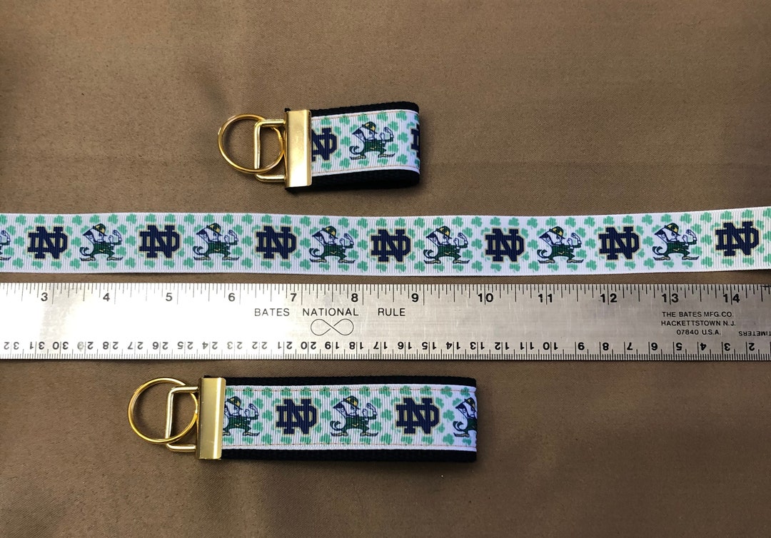 Notre Dame fighting Irish Keychain/wristlet, College Bound, Alumni Gift ...