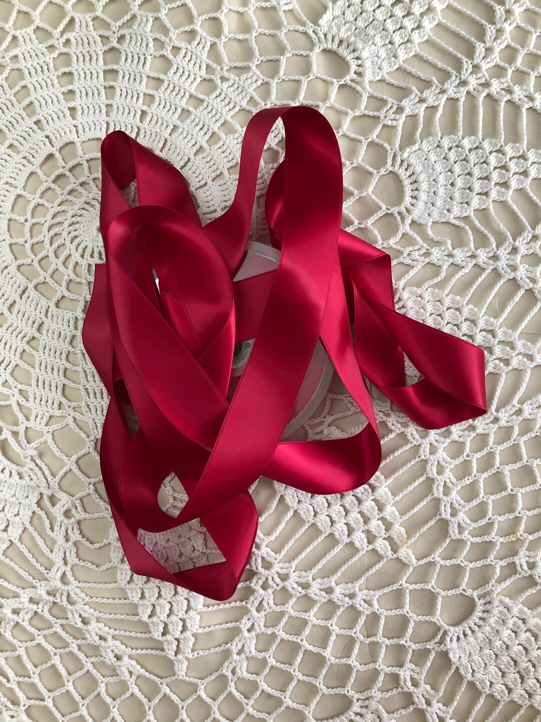 Cerise/reddish Pink Ribbon 1.5 Wide Double Faced Ribbon, Craft Projects ...