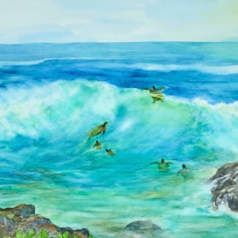 Honu Painting - Etsy