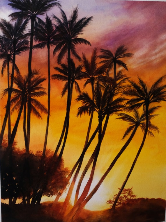 Hawaiian Sunset Painting