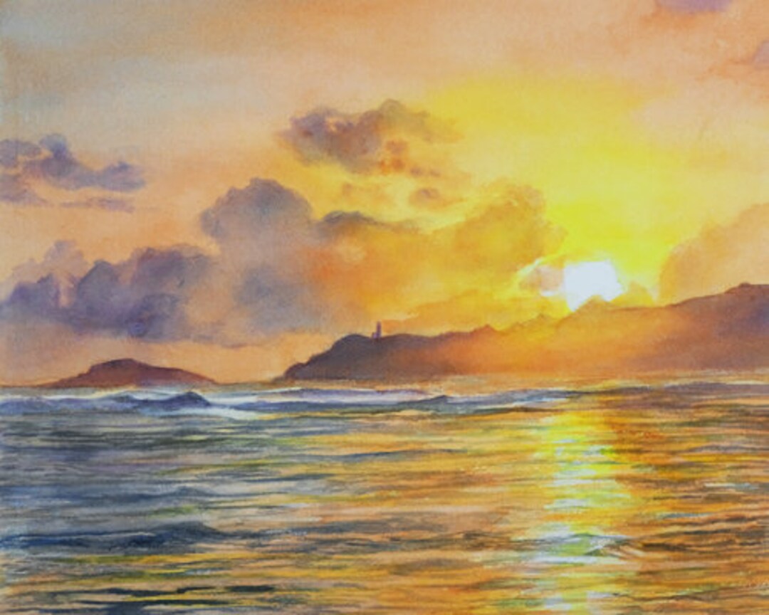 Anini Painting Kauai Matted Art Print - Etsy