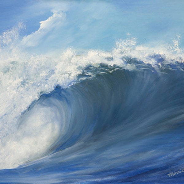 Wave Painting - Etsy