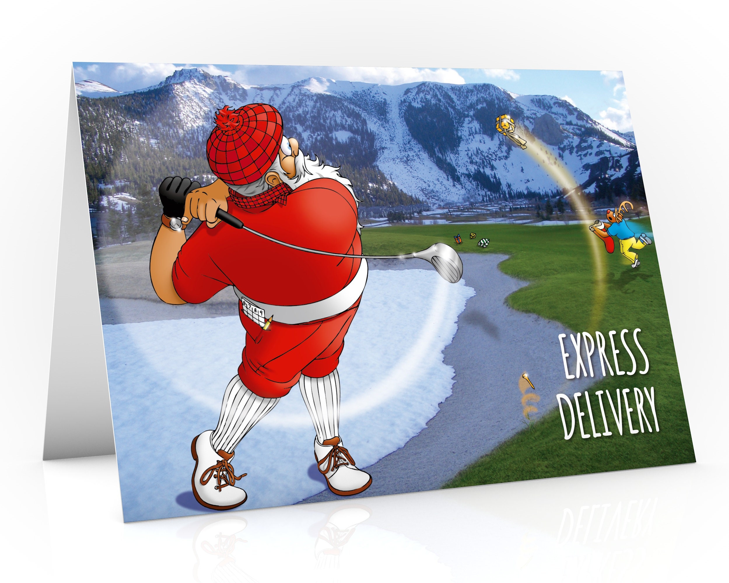 Golf Christmas Cards