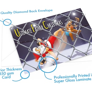 Karate Christmas Card MMA Christmas Card Kick Boxing Christmas Card ...