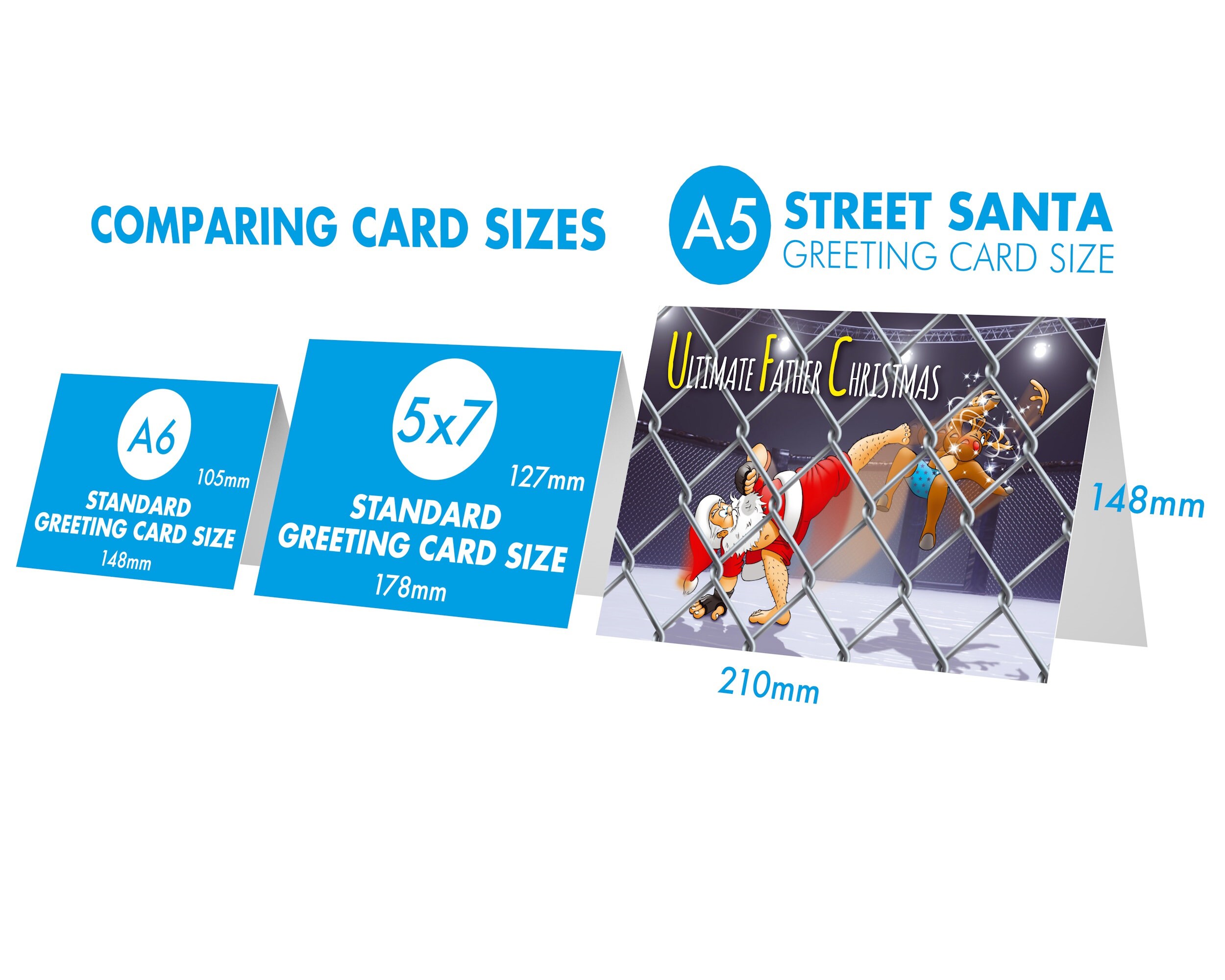 Karate Christmas Card MMA Christmas Card Kick Boxing Christmas Card ...