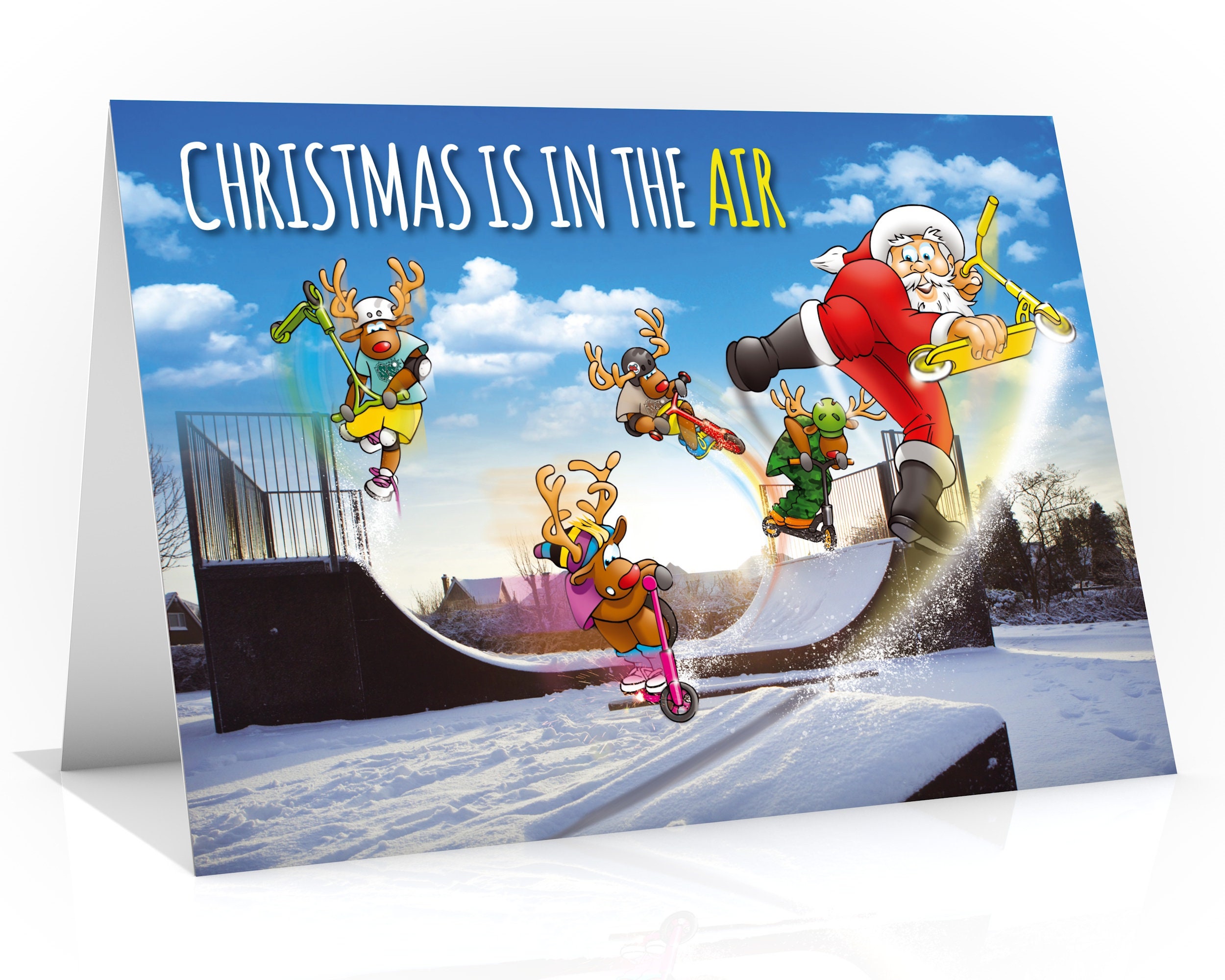 Scooter Christmas Card - Funny Christmas Card - Card for Son - Card for ...