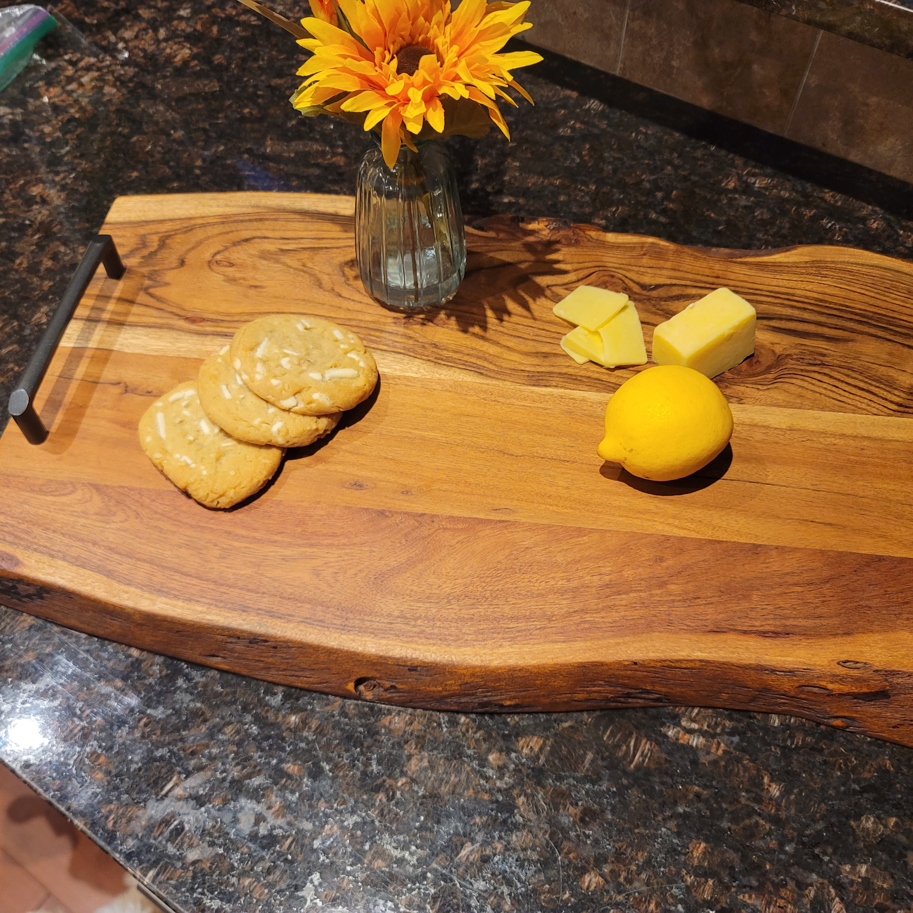 Serving Board Live Edge Extra Large Serving Tray. Rustic - Etsy