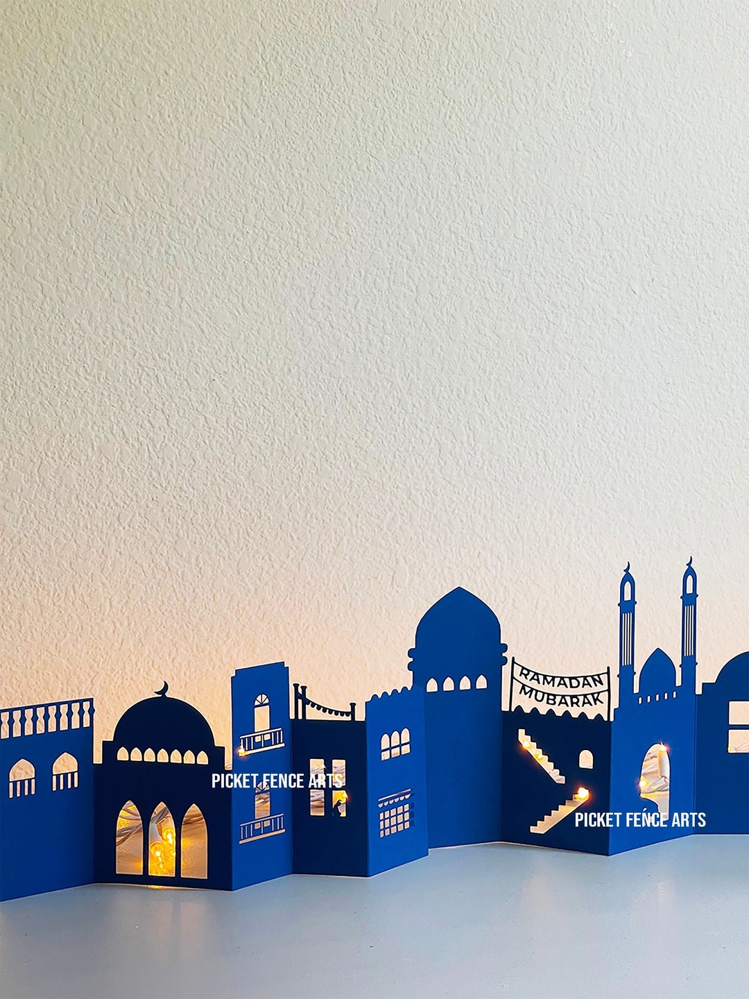 Self Standing Ramadan City, Ramadan Cityscape, Ramadan Decor, Ramdan ...