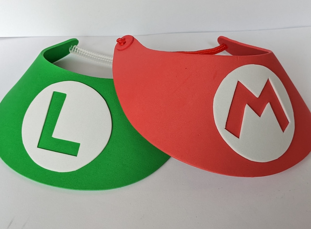 Set of 2 - Mario and Luigi Birthday Party Favor Hats - Etsy