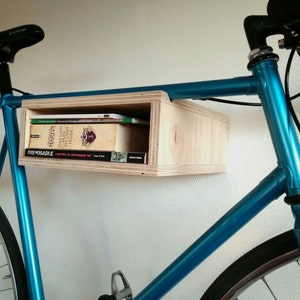 Basic Wooden Bike Rack. Small Bike Storage Cabinet. Wall Mounted Bike ...