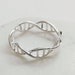 DNA 925 Sterling Silver Ring Adjustable DNA Ring Geek | Etsy
