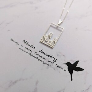 Graph Necklace in Gold or Silver, Math Necklace, Graph Jewelry ...