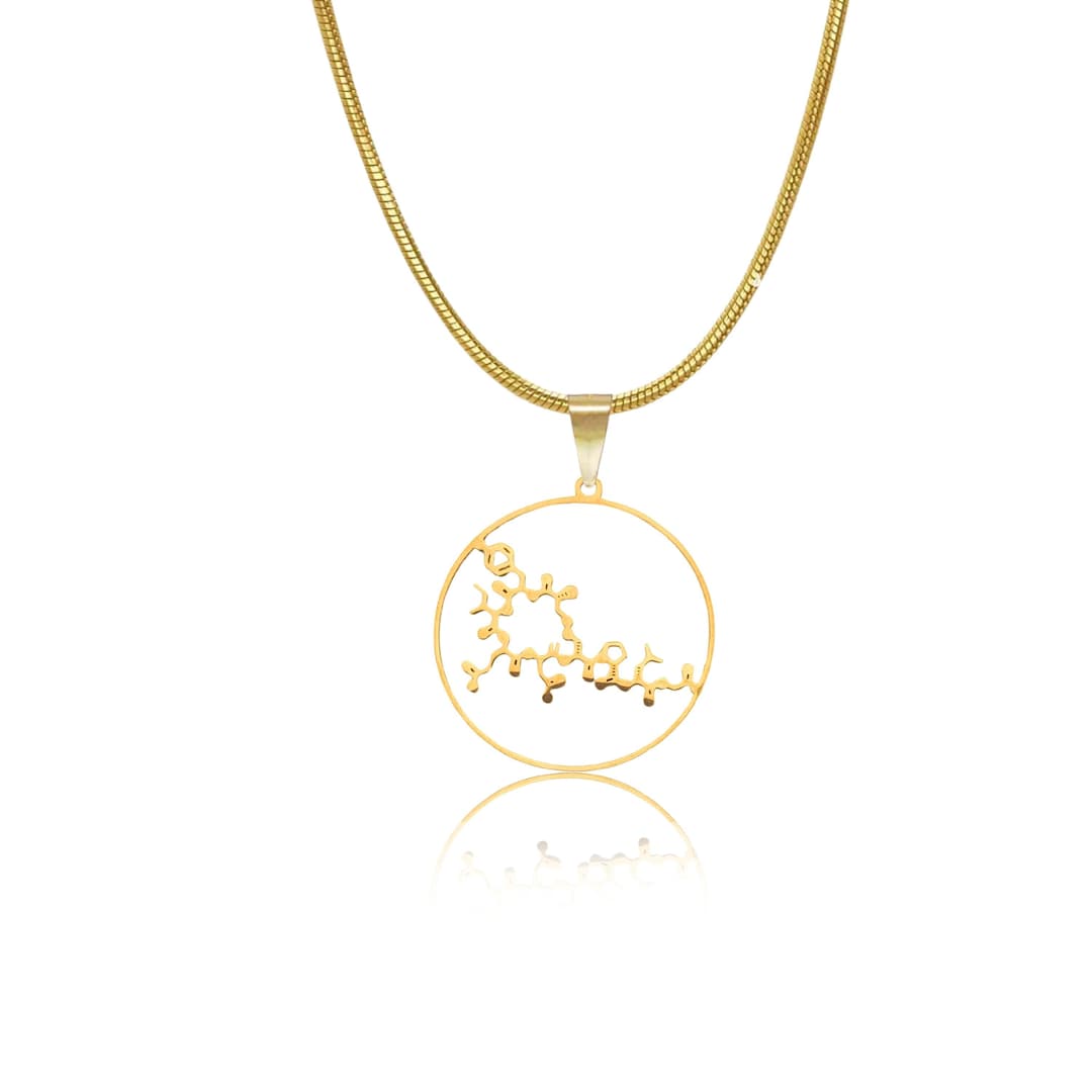 Oxytocin Molecule Necklace, Love Hormone Jewelry, Science Jewelry ...