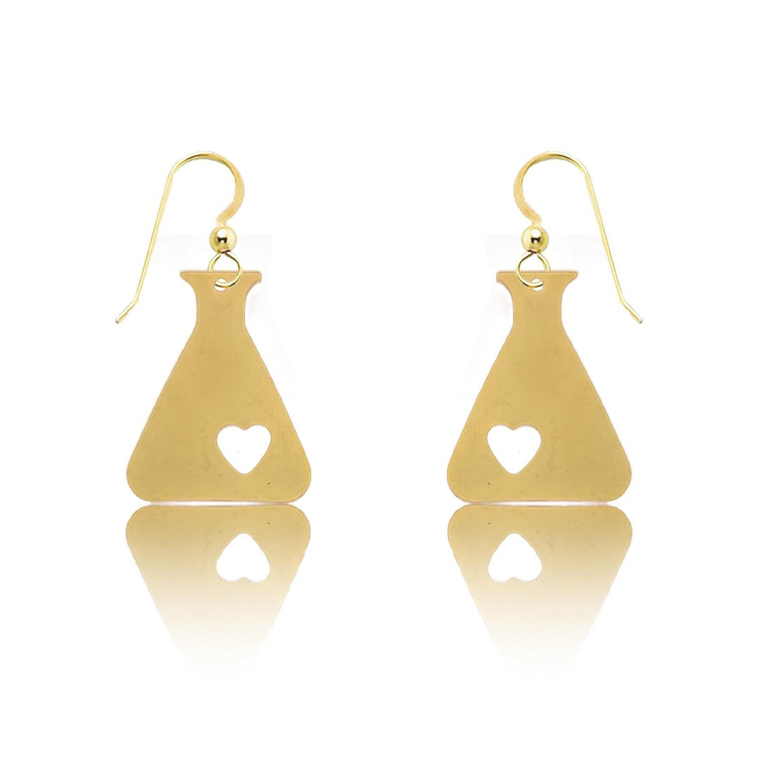 Science Erlenmeyer Flask Earring, Chemistry Earrings, Nerd Earrings ...