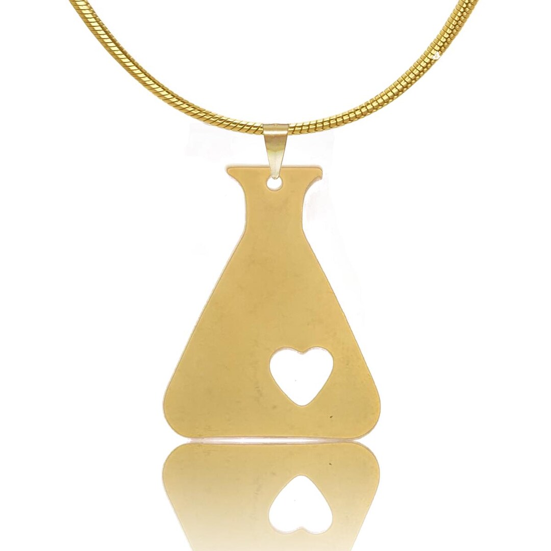 Erlenmeyer Flask Necklace: Science Jewelry, Gold or Silver - Etsy