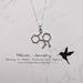 CRISPR Necklace in Gold or Silver, DNA Editing Necklace, Biology Necklace, Science Teacher Gift ...
