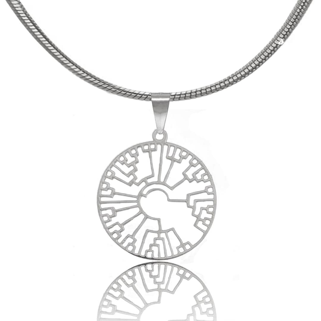 Phylogenetic Evolutionary Tree Necklace, Gold or Silver Biology Jewelry ...