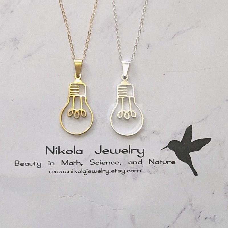 Light Bulb Necklace - Etsy