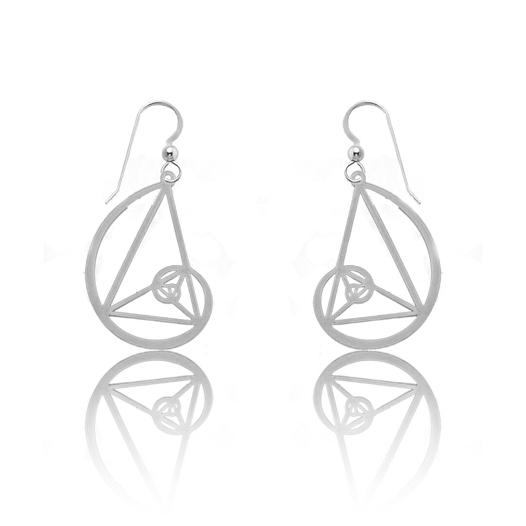 Fibonacci Golden Spiral Silver or Gold Earrings, Math Jewelry, Wearable ...