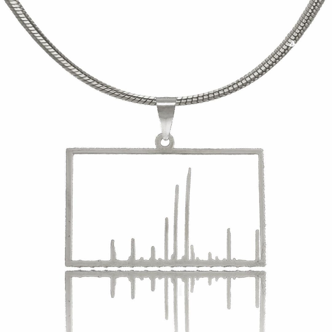 NMR Silver and Gold Necklace, Nuclear Magnetic Resonance Spectroscopy ...