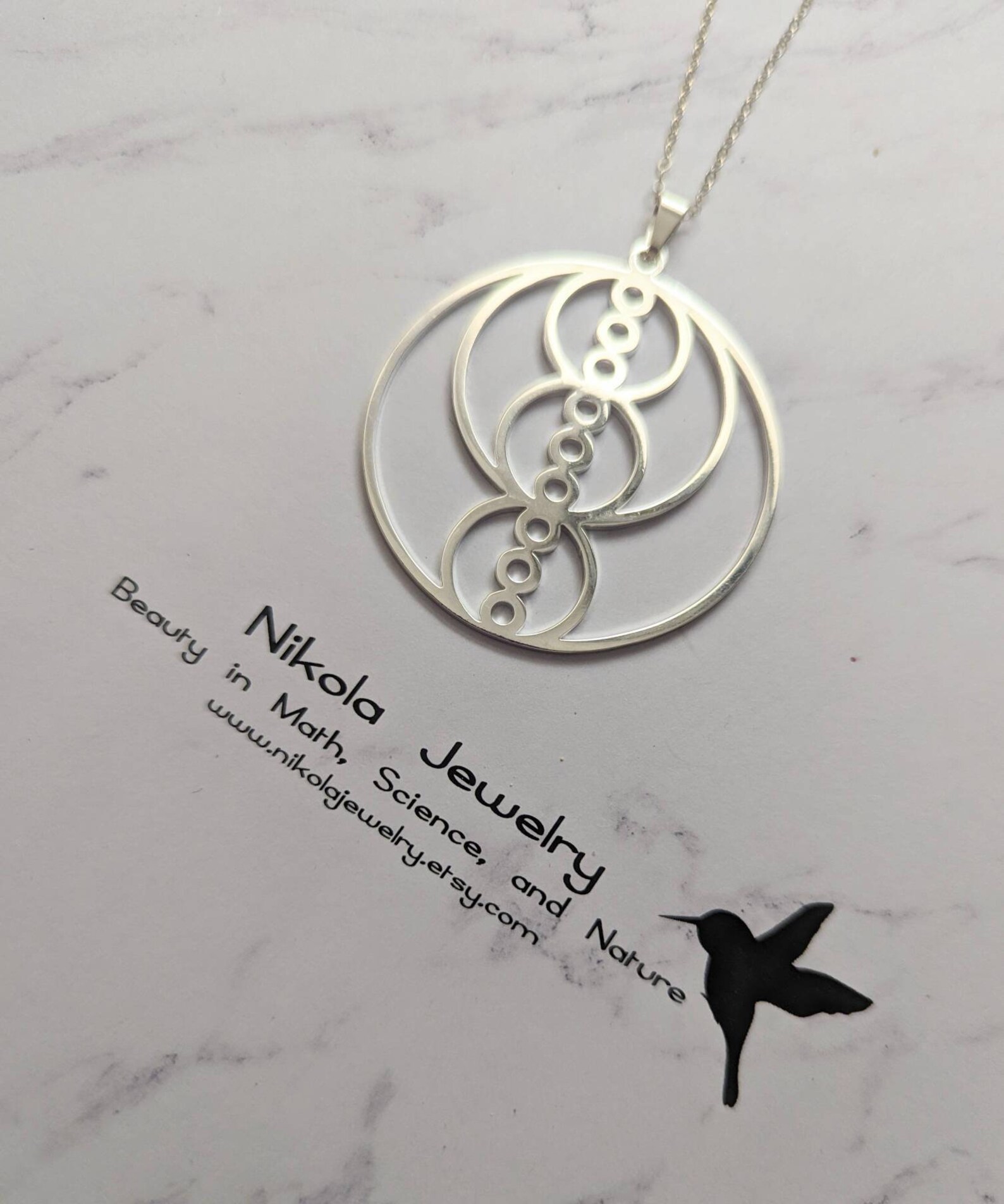 Nikola Tesla Necklace Fibonacci Necklace Nikola Tesla - Etsy