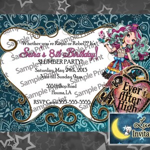 Ever After High - Madeline Hatter Invitation - Etsy