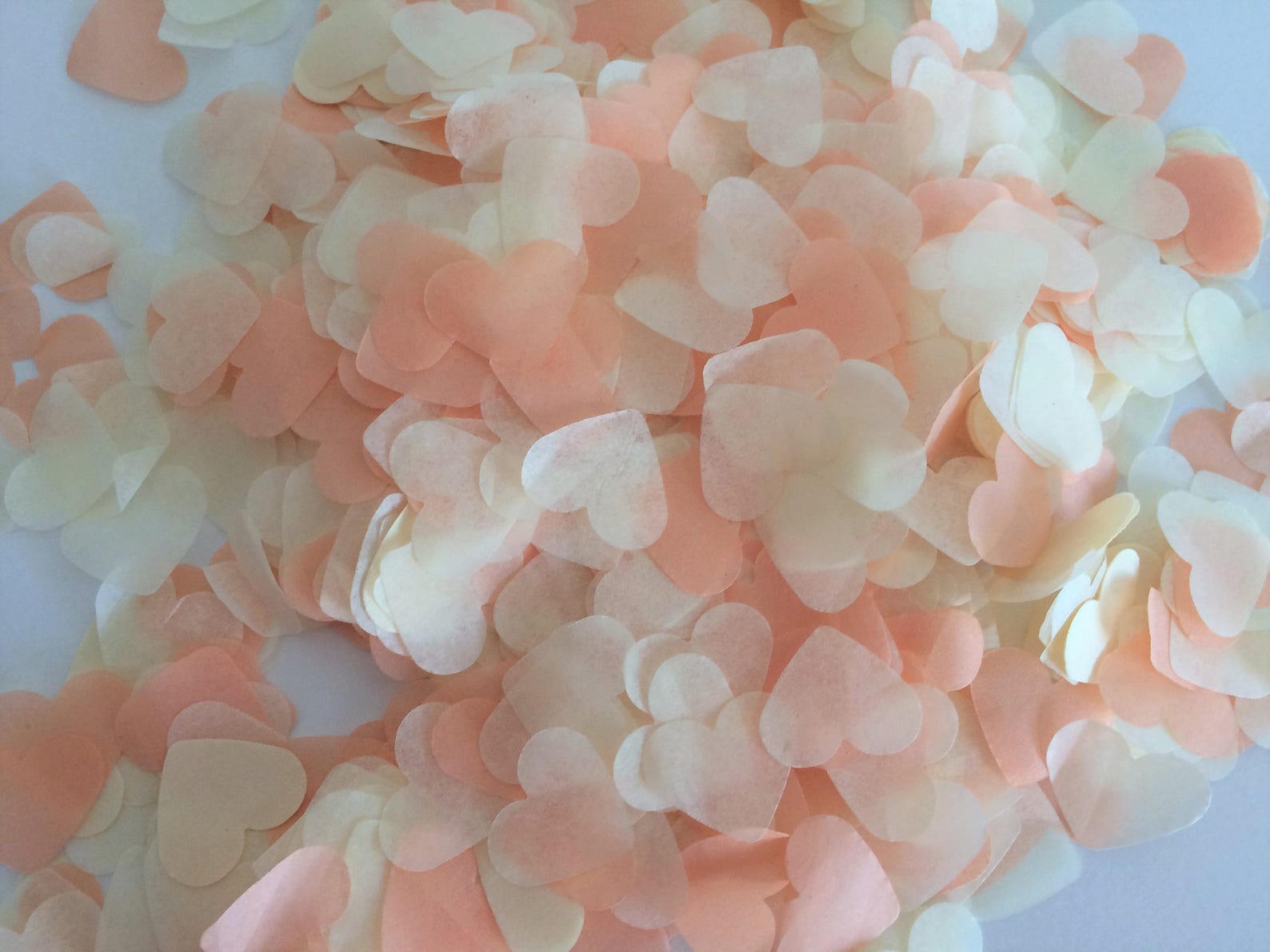 1500 Pieces Handmade Biodegradable Wedding Confetti Ivory & - Etsy