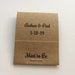 50 Personalised Mint to Be Mint Book Matchbook Style Wedding Engagement ...