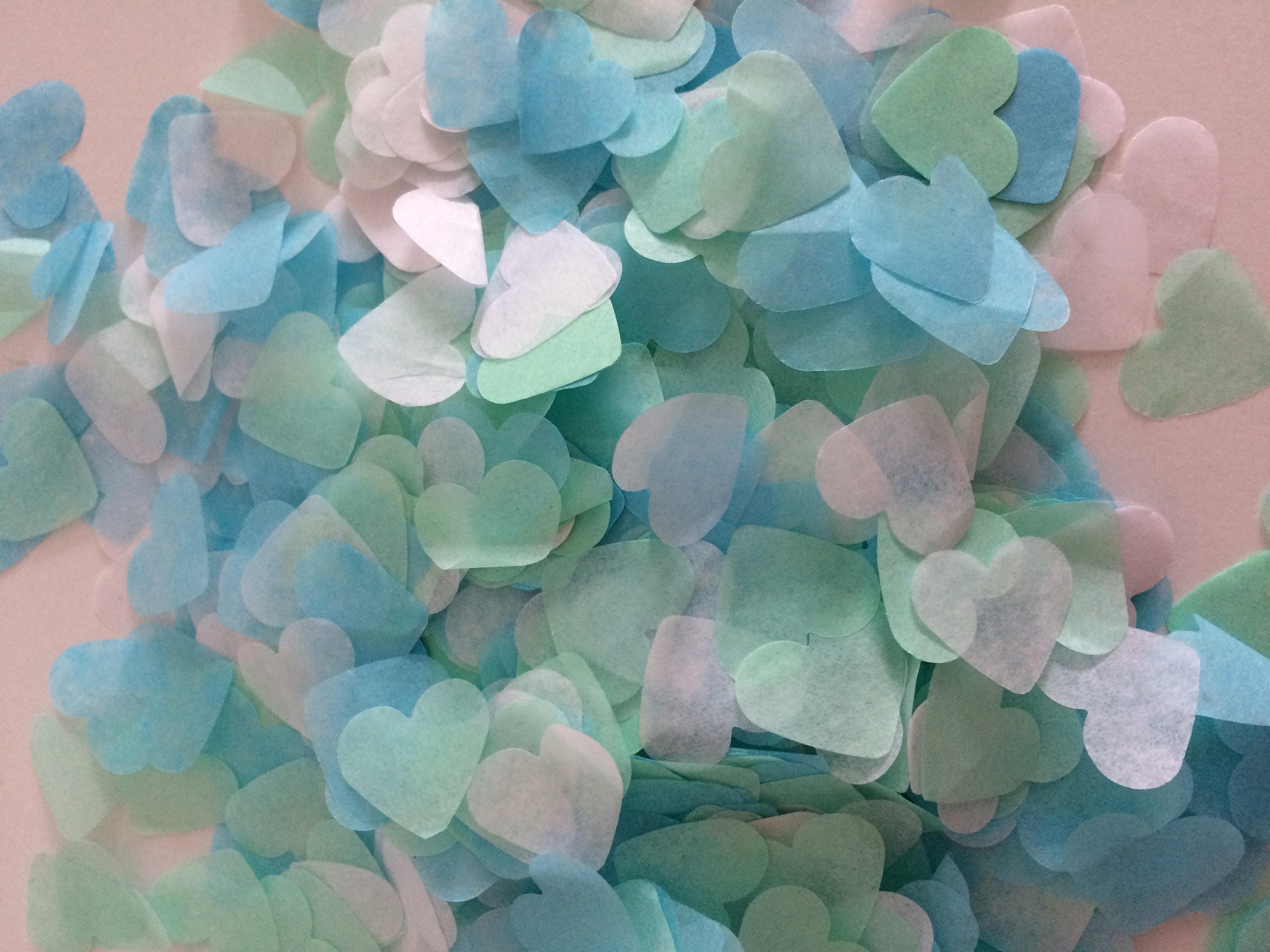 1500 Pieces Handmade Biodegradable Wedding Confetti Mint | Etsy