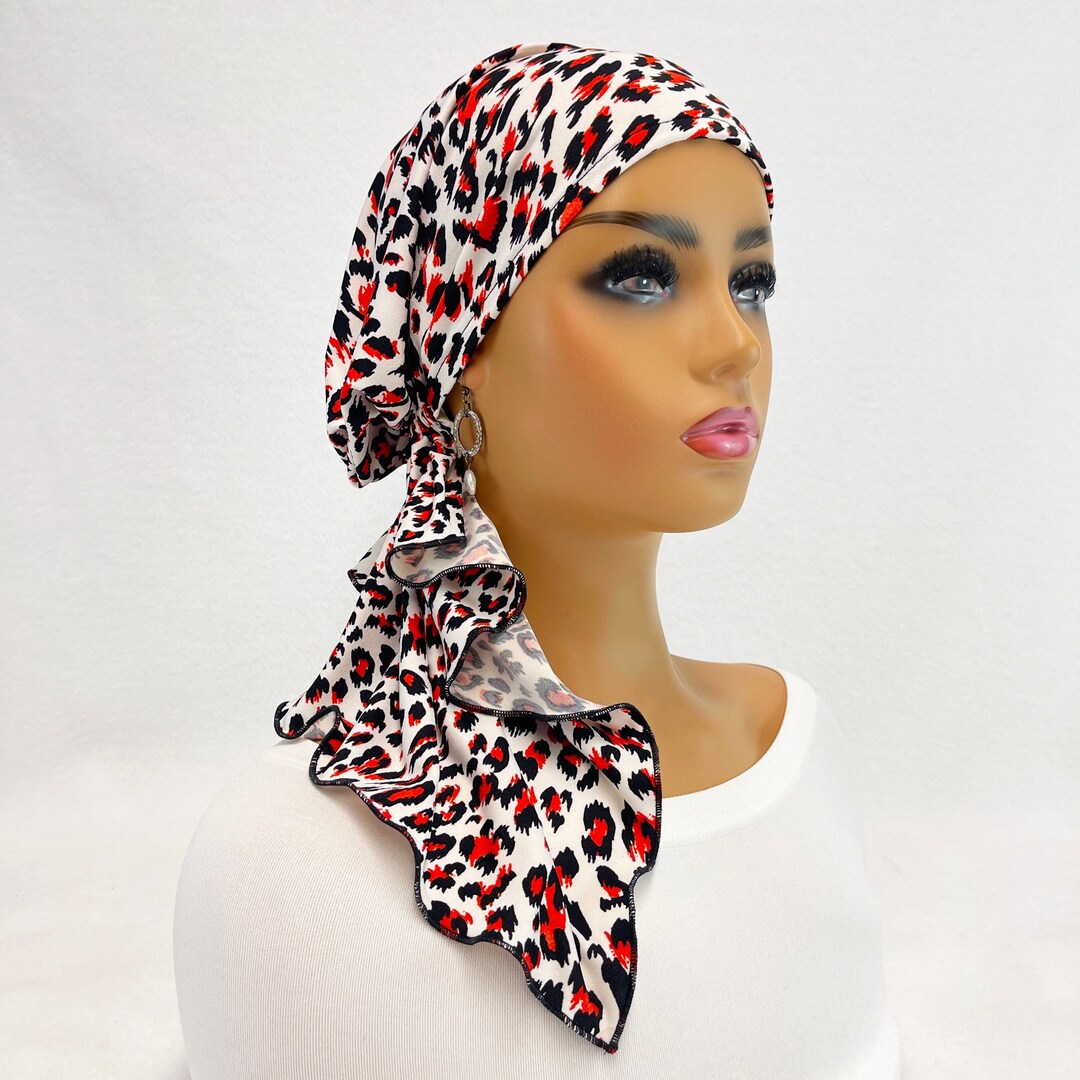 Pre Tied Chemo Head Scarf~women's Cancer Scarves~chemo Hats~caps ...