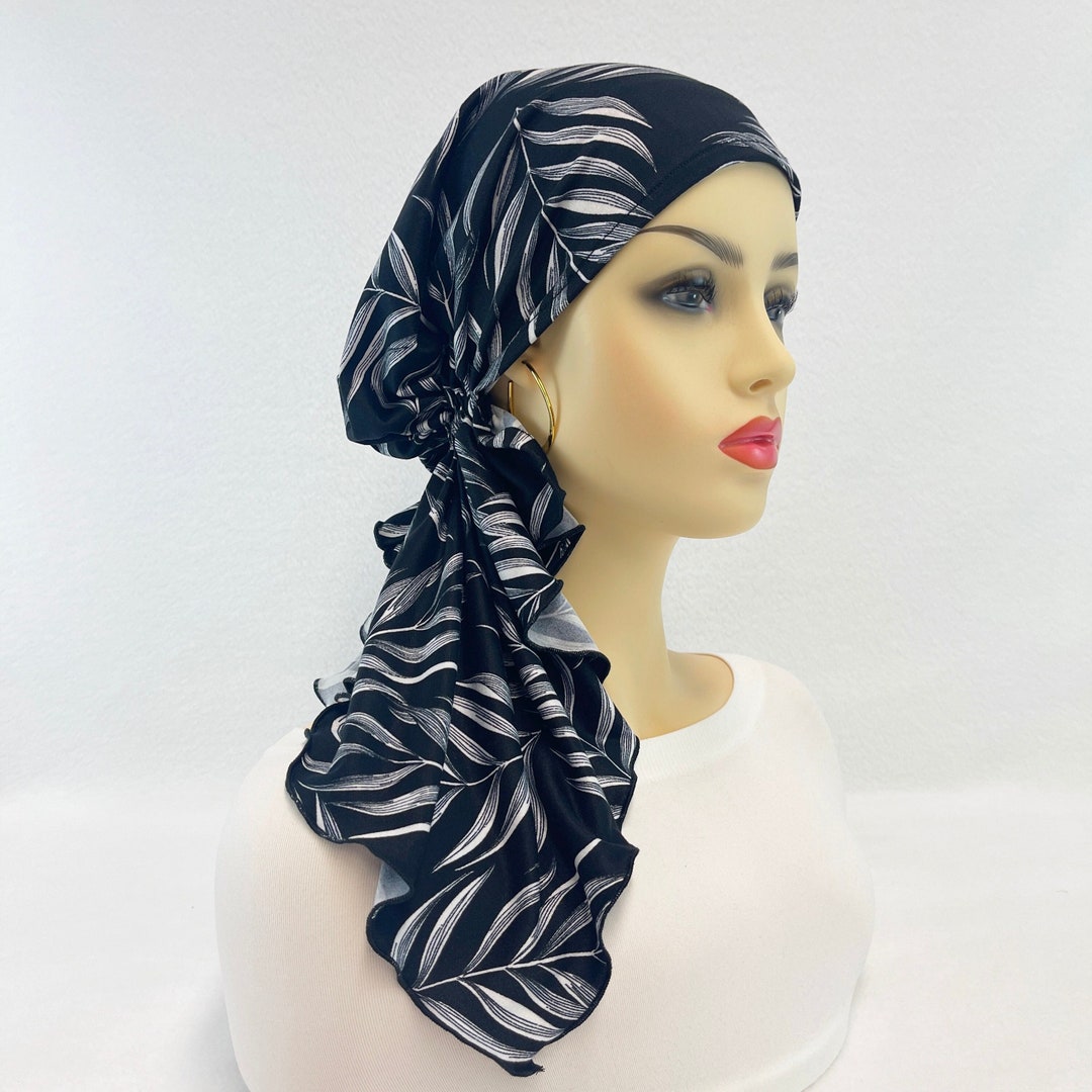 Pre Tied Chemo Head Scarf~women's Cancer Scarves~chemo Hats~caps ...