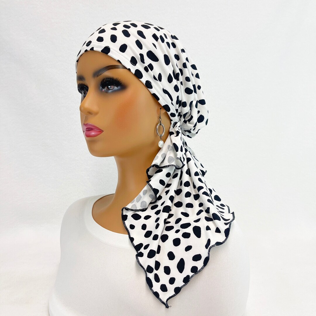 Pre Tied Chemo Head Scarf~women's Cancer Scarves~chemo Hats~caps ...