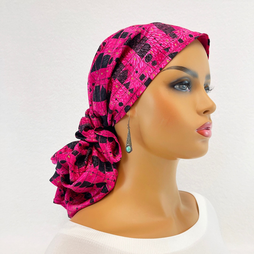 Pre Tied Chemo Head Scarf~women's Cancer Scarf~chemo Turban~silky ...
